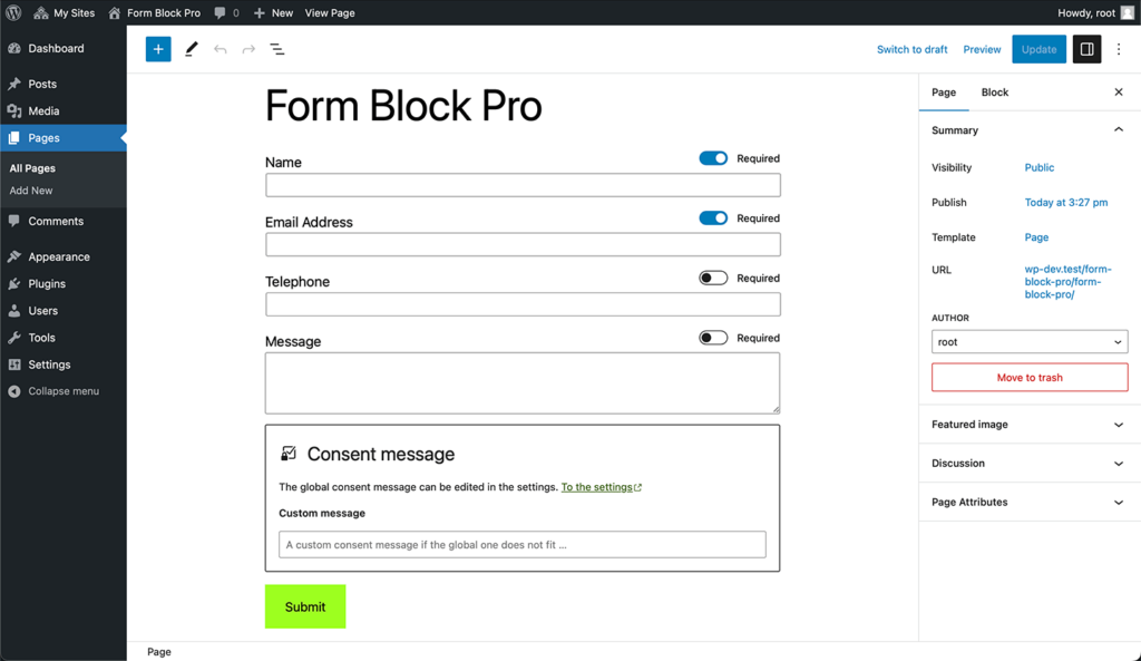 Feature Overview - Form Block Pro